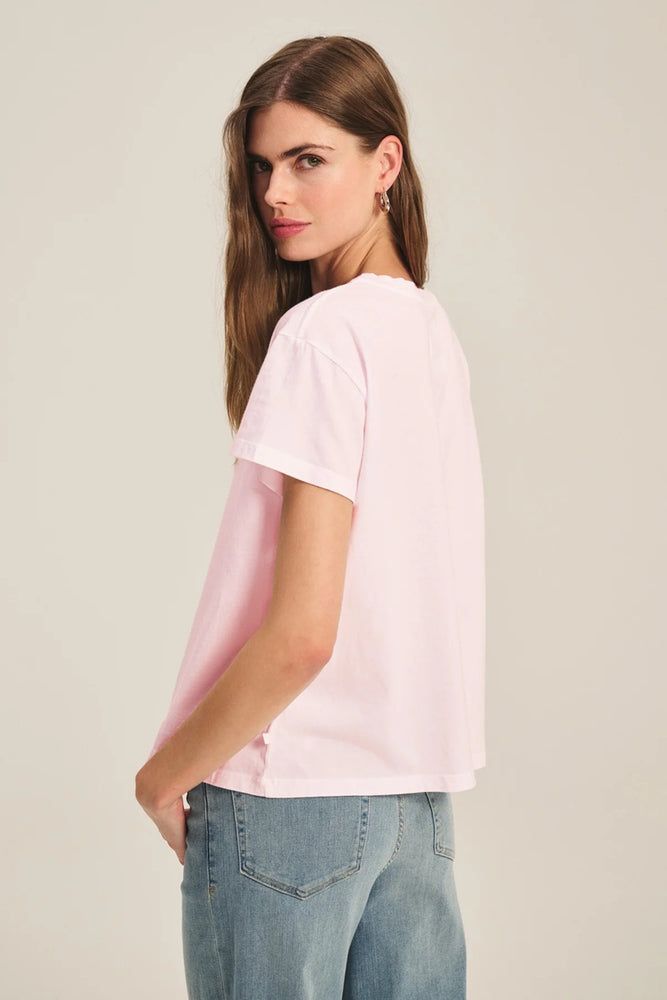 Velvet Tia Tee - Petal – Claire Designer Clothes